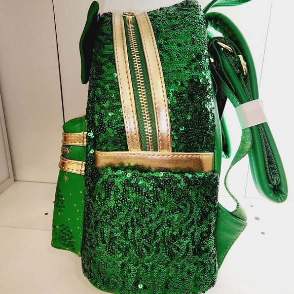 Loungefly | Bags | Loungefly Exclusive Tinkerbell Green Sequin Backpack ...